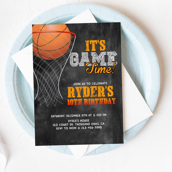 Basketball Invites - Etsy