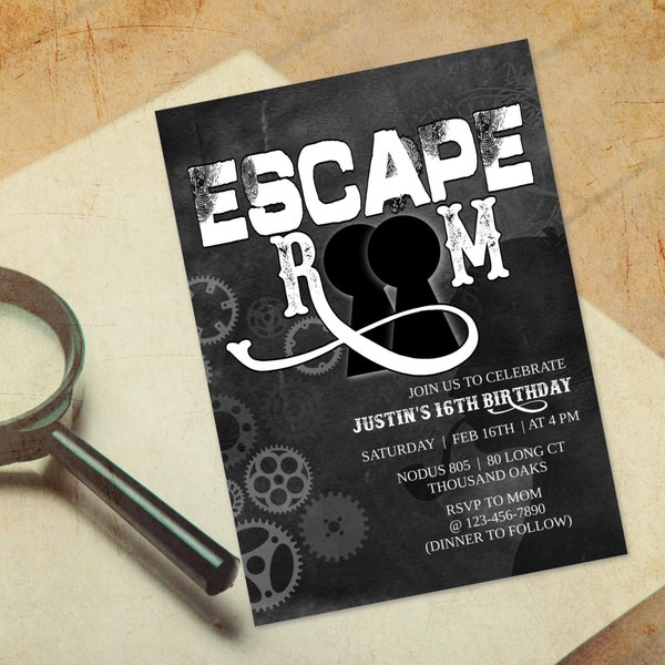 Spy Invitation - Etsy