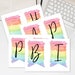 EDITABLE, Rainbow Birthday Banner, Happy Birthday Banner, Watercolor ...