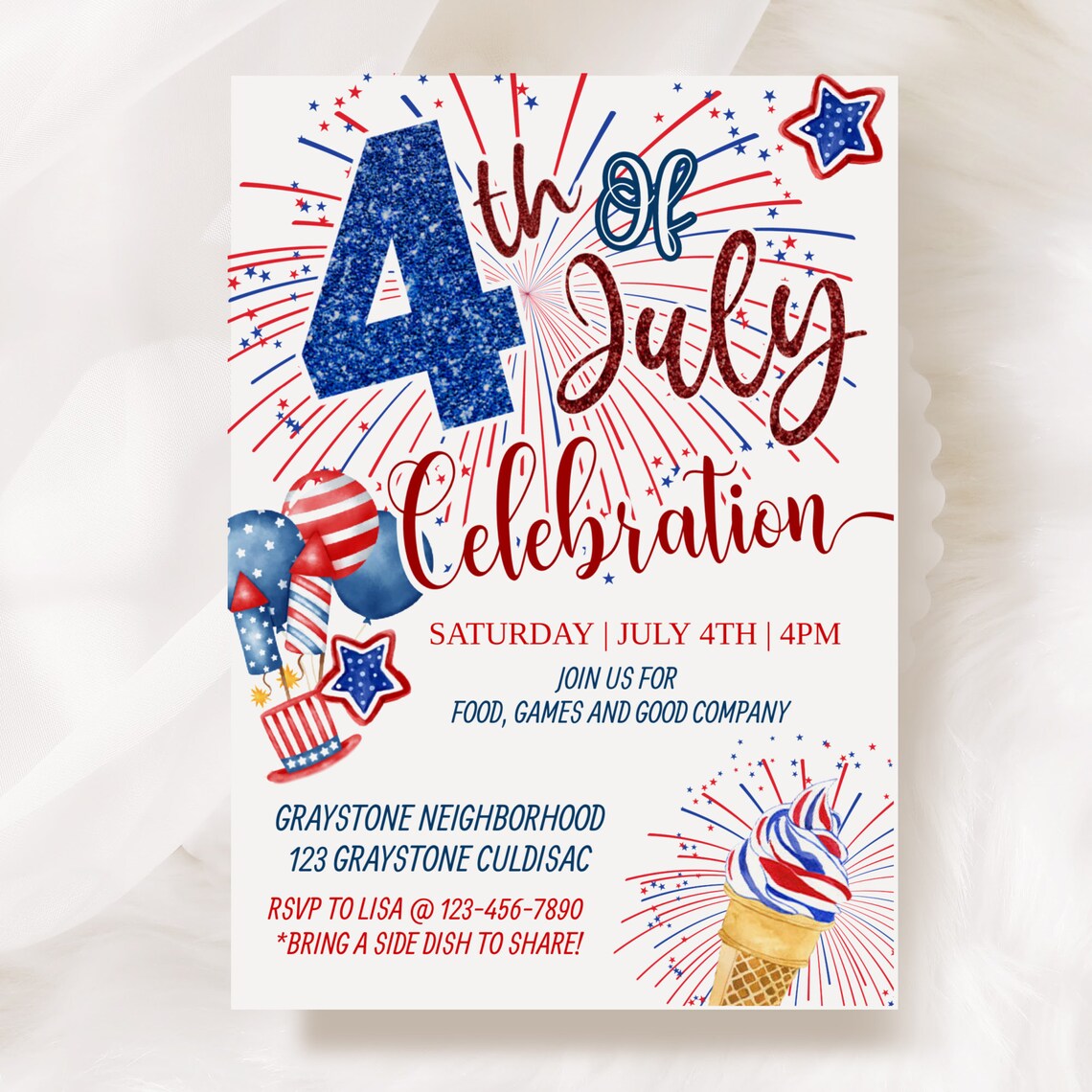 Block Party Neighborhood Party 4th of July Fourth of July - Etsy