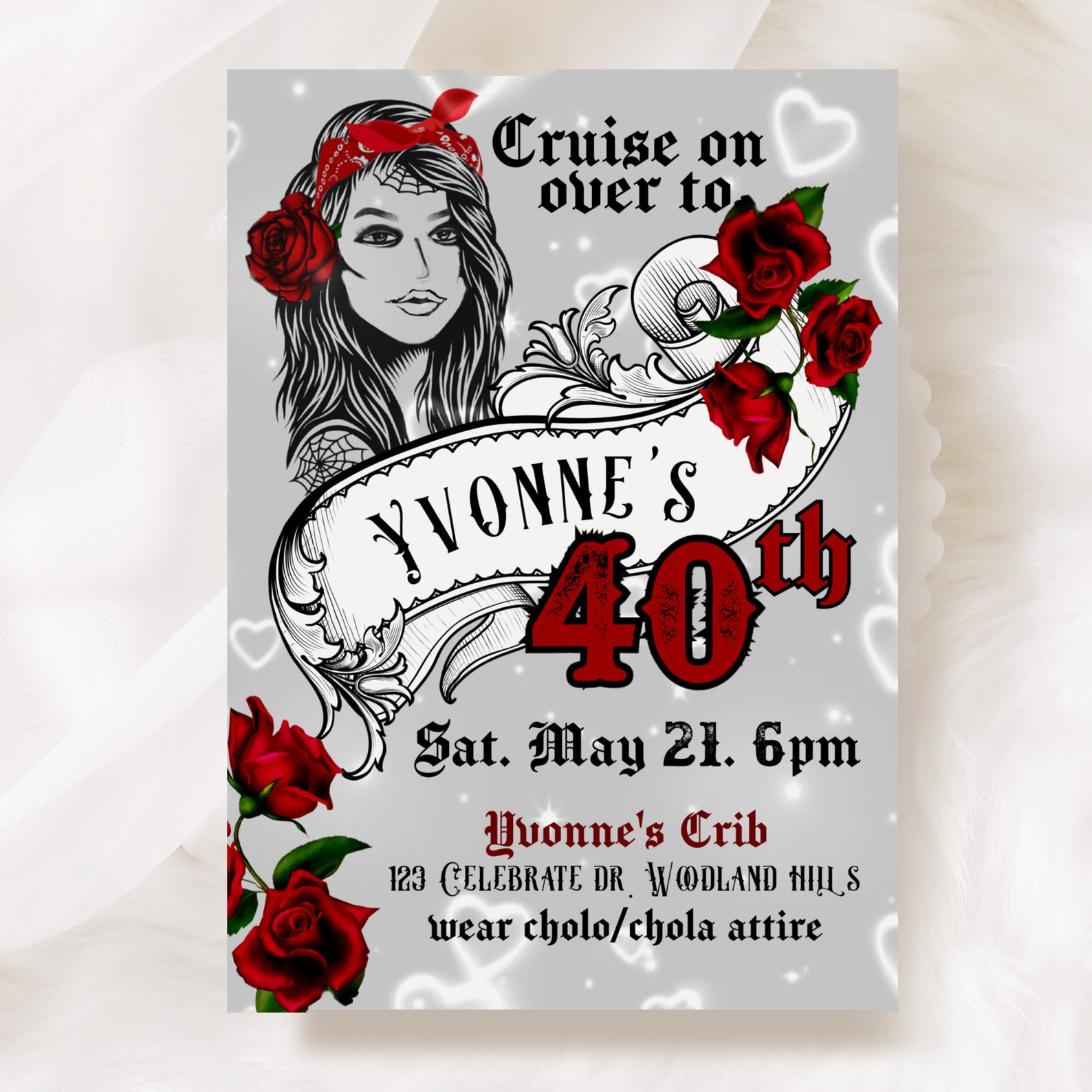 Chola Theme Birthday Chola Party Editable Cholo Girl Any - Etsy UK