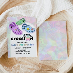 Crocs Party, Crocs Theme, Girl Party, Aesthetic Birthday, Crocs ...