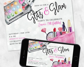 Makeup Party Invite | Etsy