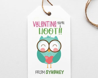 Owl Valentine Printable | Etsy