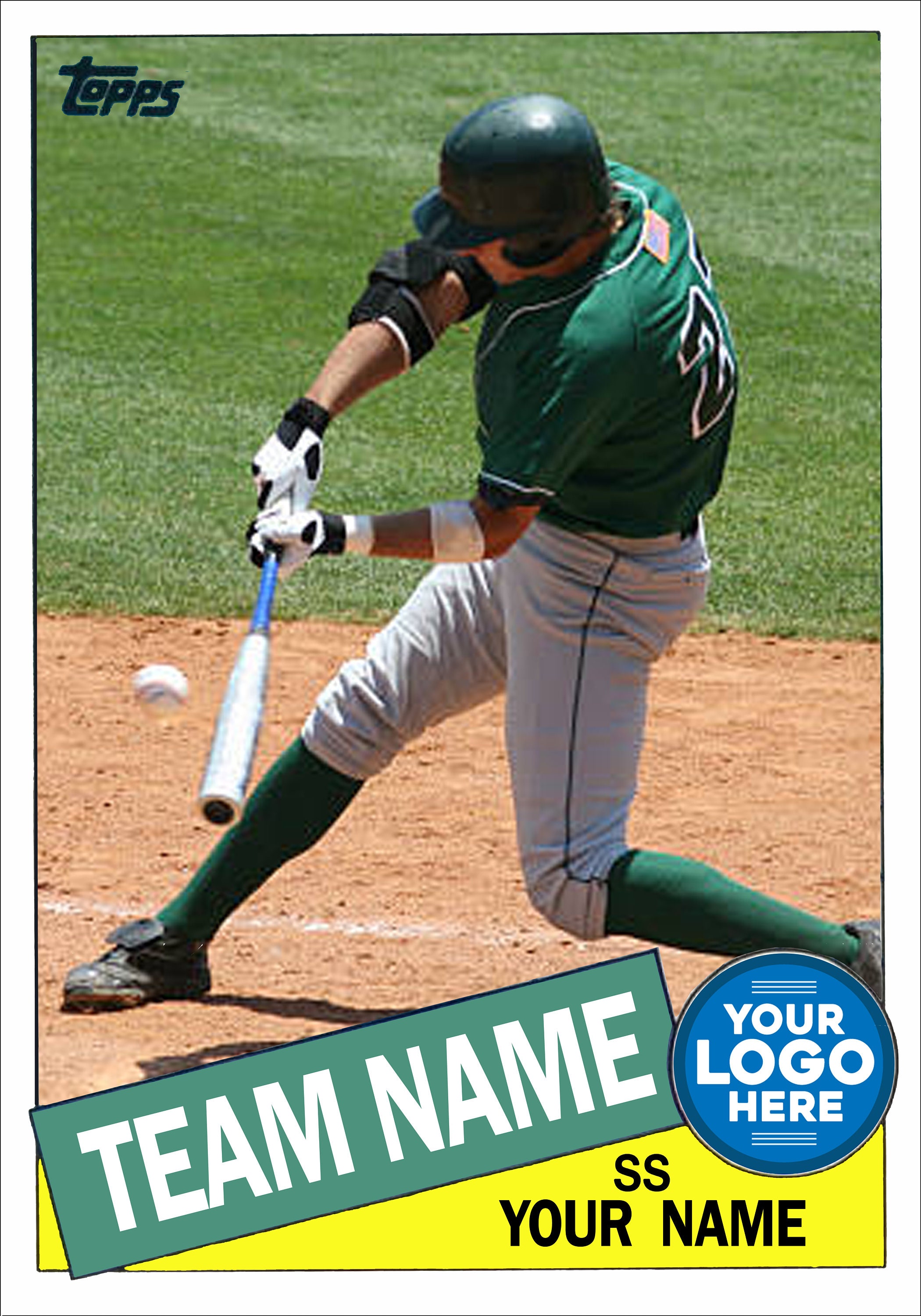 Personalized Baseball Cards Custom Baseball Cards Digital File Photo ...