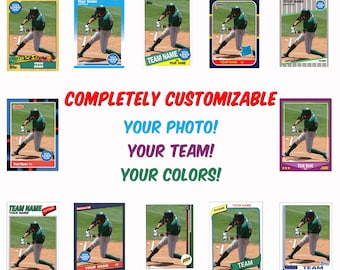 Custom Baseball Cards - Etsy