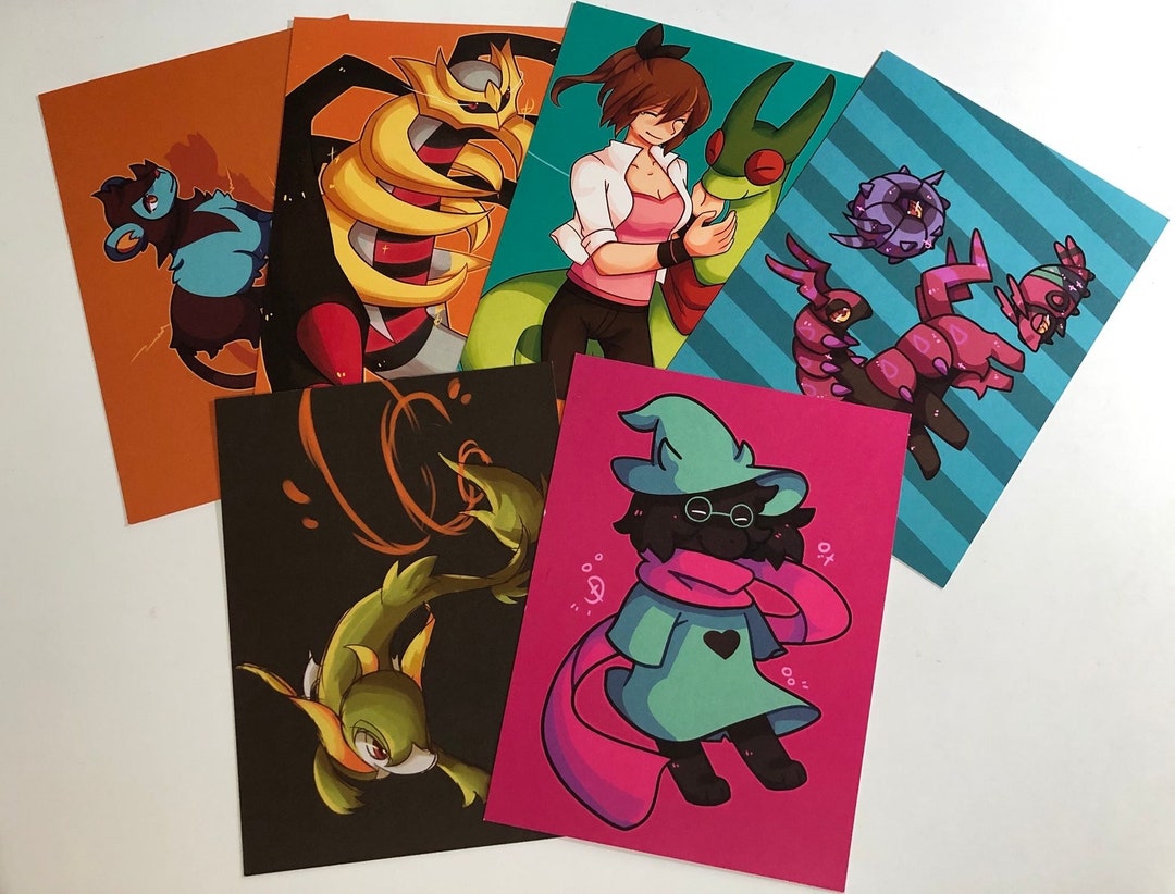 Pokemon and Deltarune Matte Prints - Etsy
