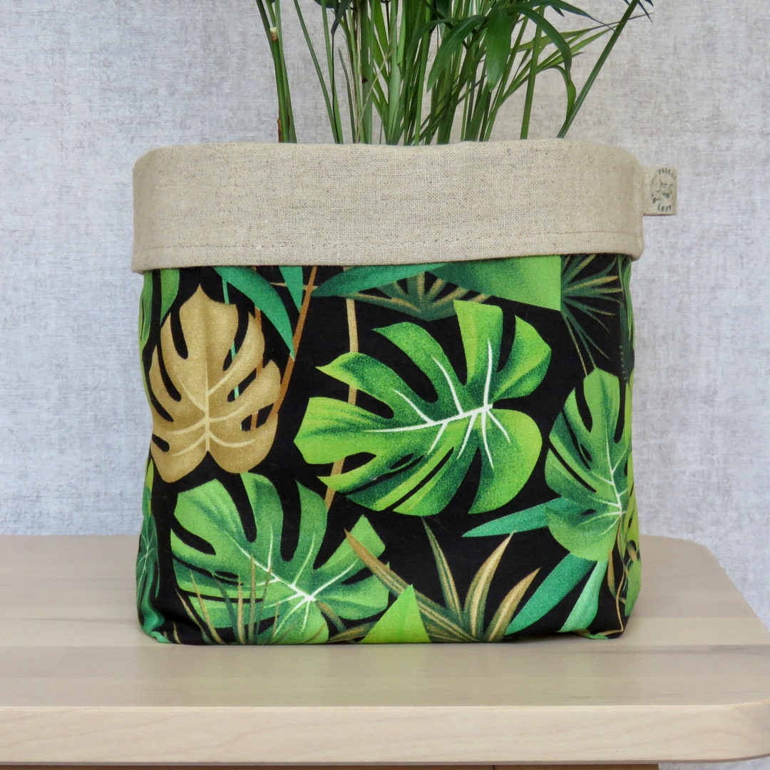 Monstera Plant Pot Cover, Monstera Fabric Planter, Plant Gifts for ...