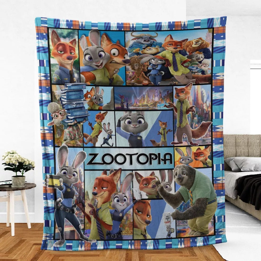 Zoo.topia Fleece Blanket, Zoo.topia Cartoon Movie Fleece, Disney Zoo ...