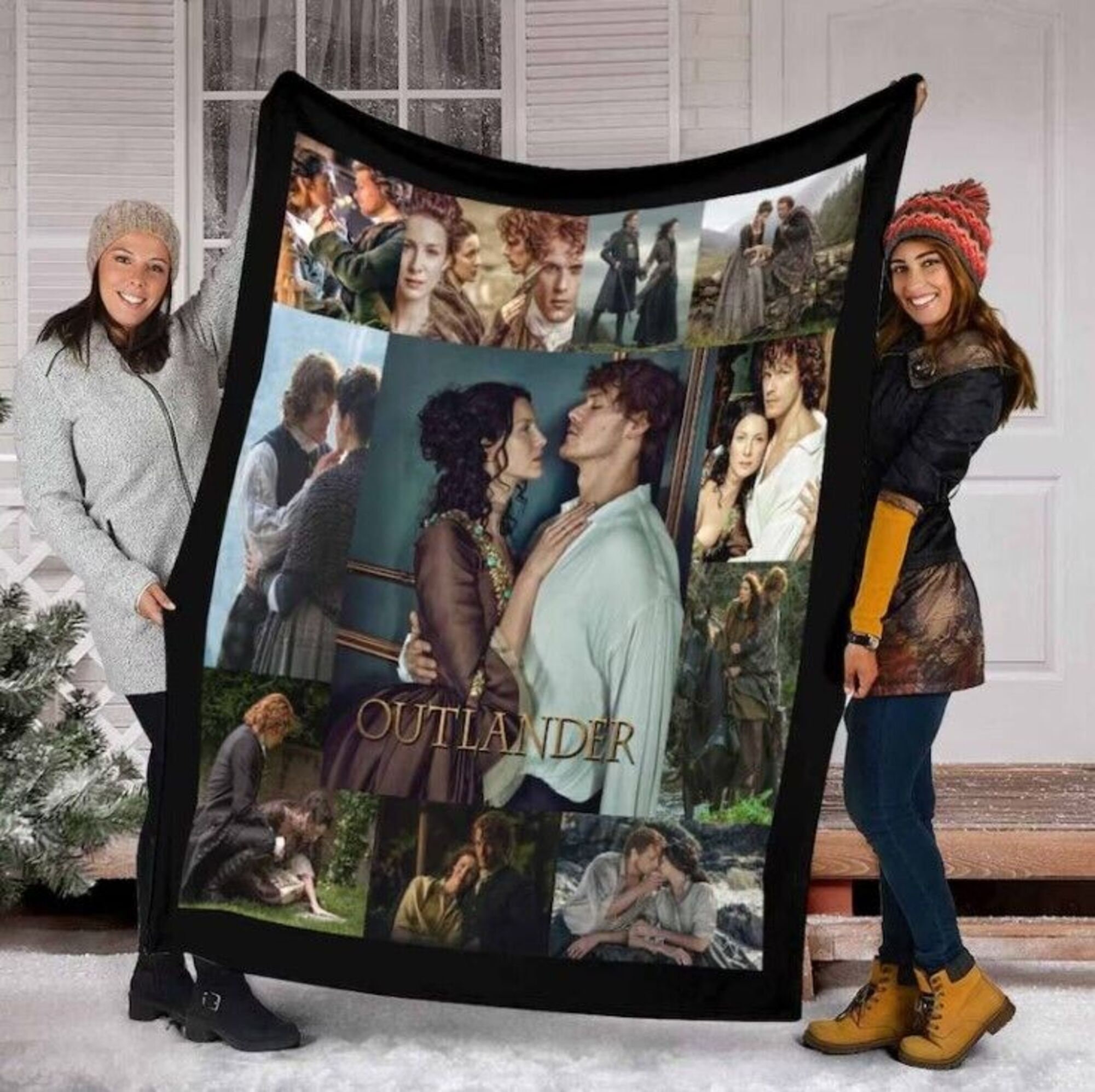 Outlander 2008 Movie Fleece Blanket, Outlander Freya and Kainan Vintage ...