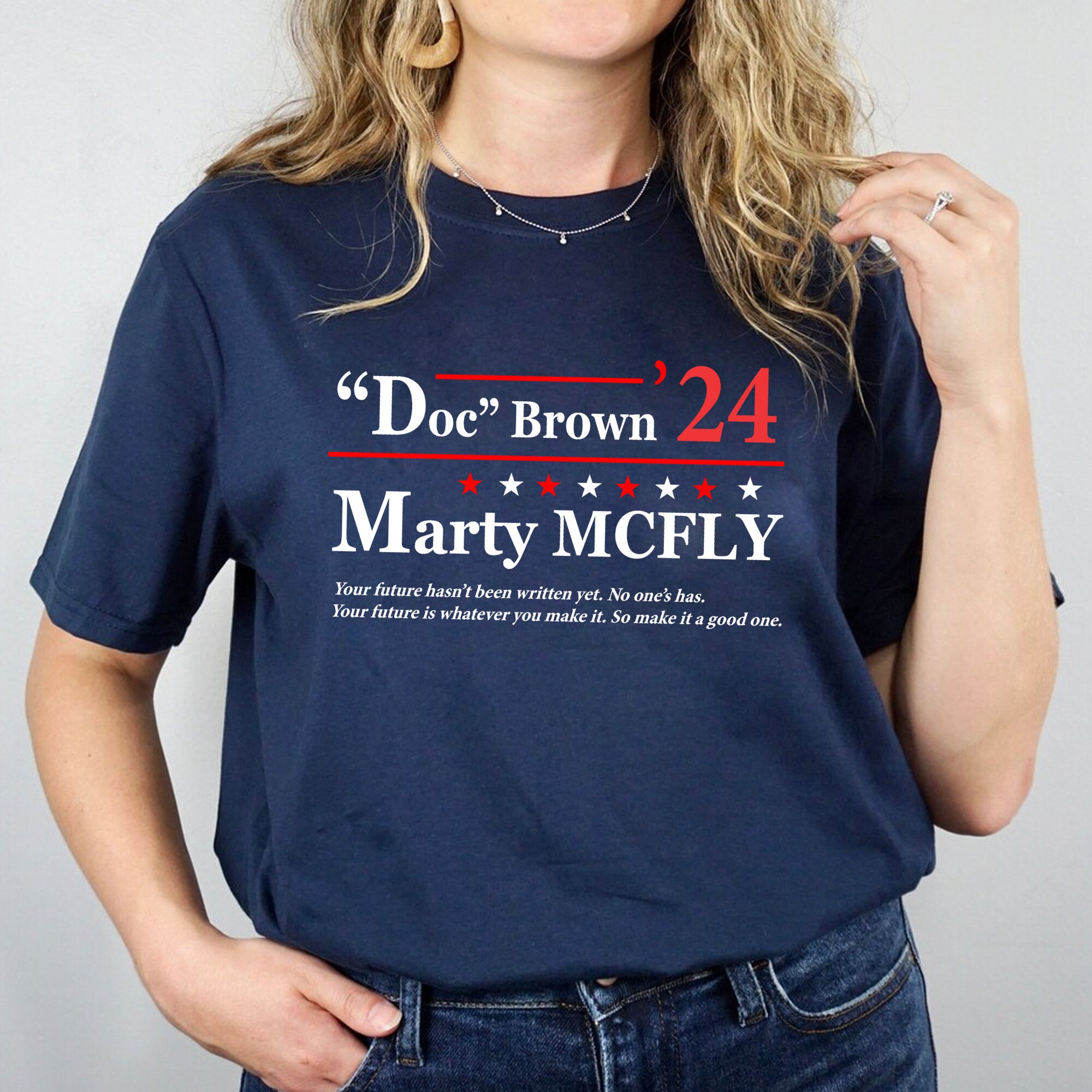 Doc Brown Marty Mcfly 2024 Election Slogan for President Back - Etsy