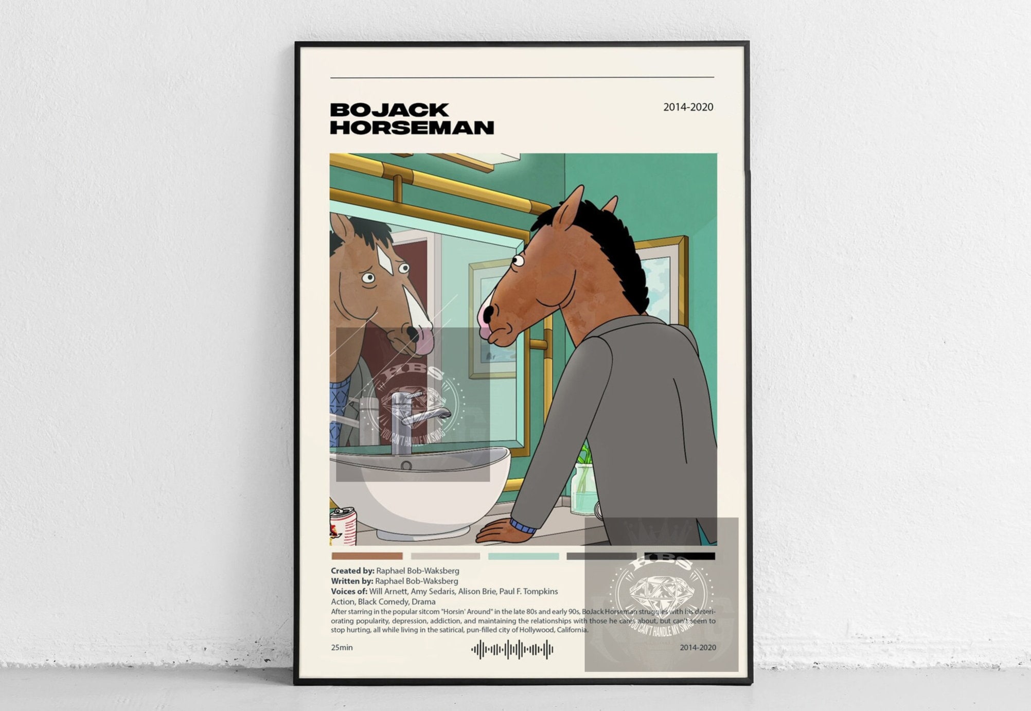 Bojack Movie Horseman Adult Animated Tv Series Minimalist Poster, Horseman Vintage Art Print ...