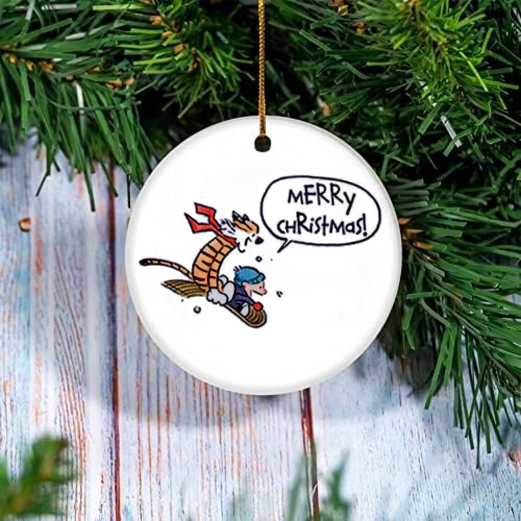 Calvin Movie Hobbes Cute Comic Plastic Ornament, Funny Comic Ornament ...
