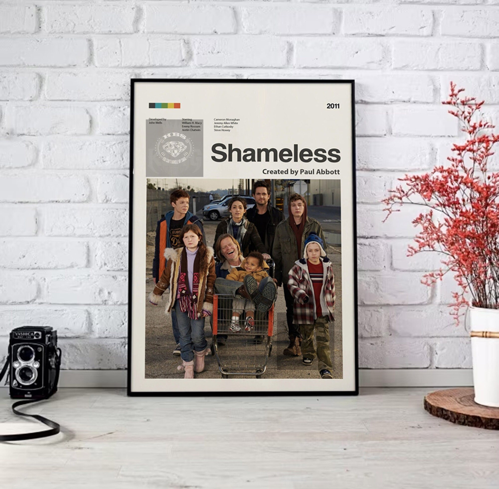 Custom Shameless Tv Series Minimalist Poster, Frank Gallagher ...