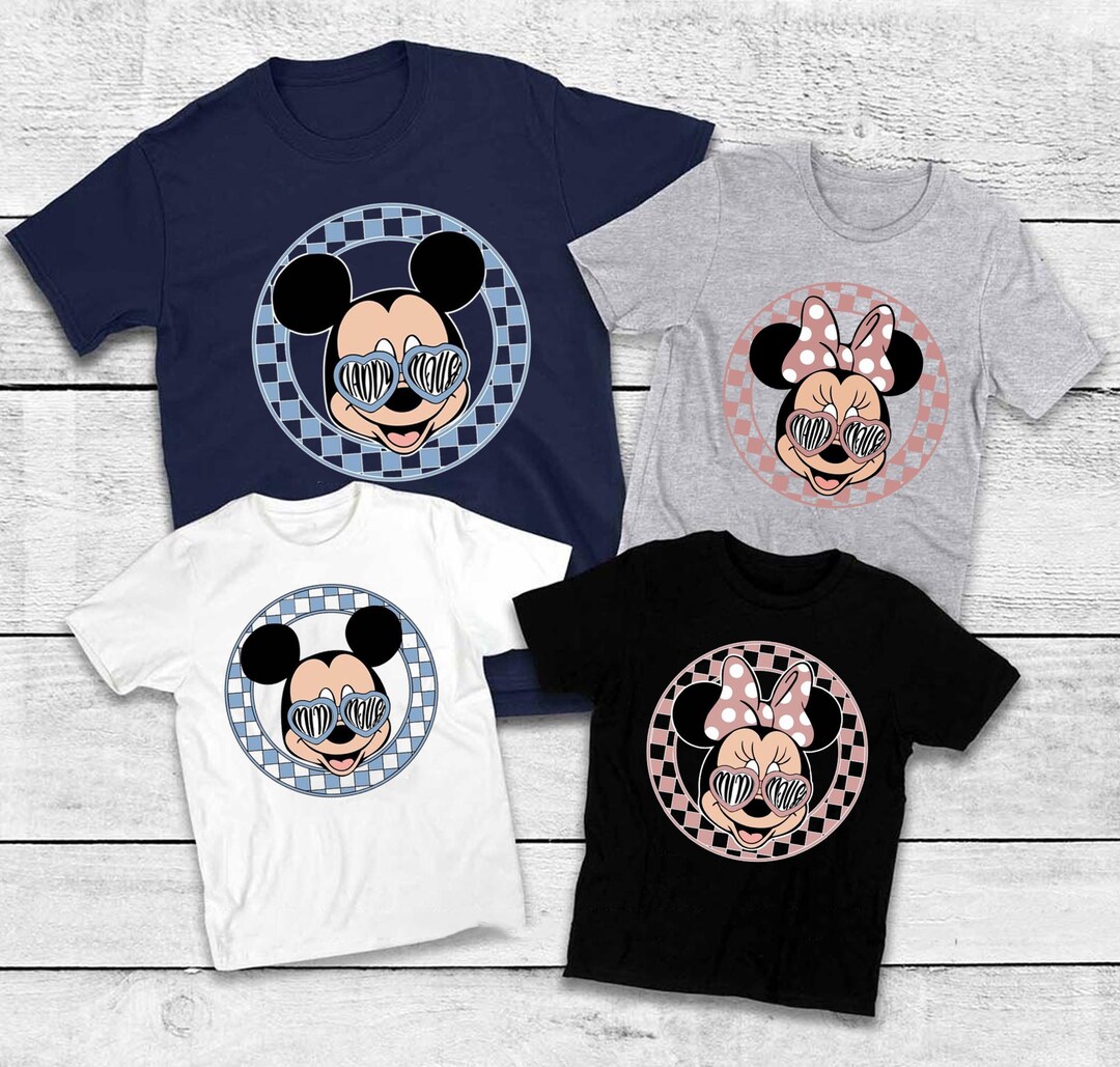Custom Family Matching Minnie Mikey Head Shirts, Disney Mama Mouse ...