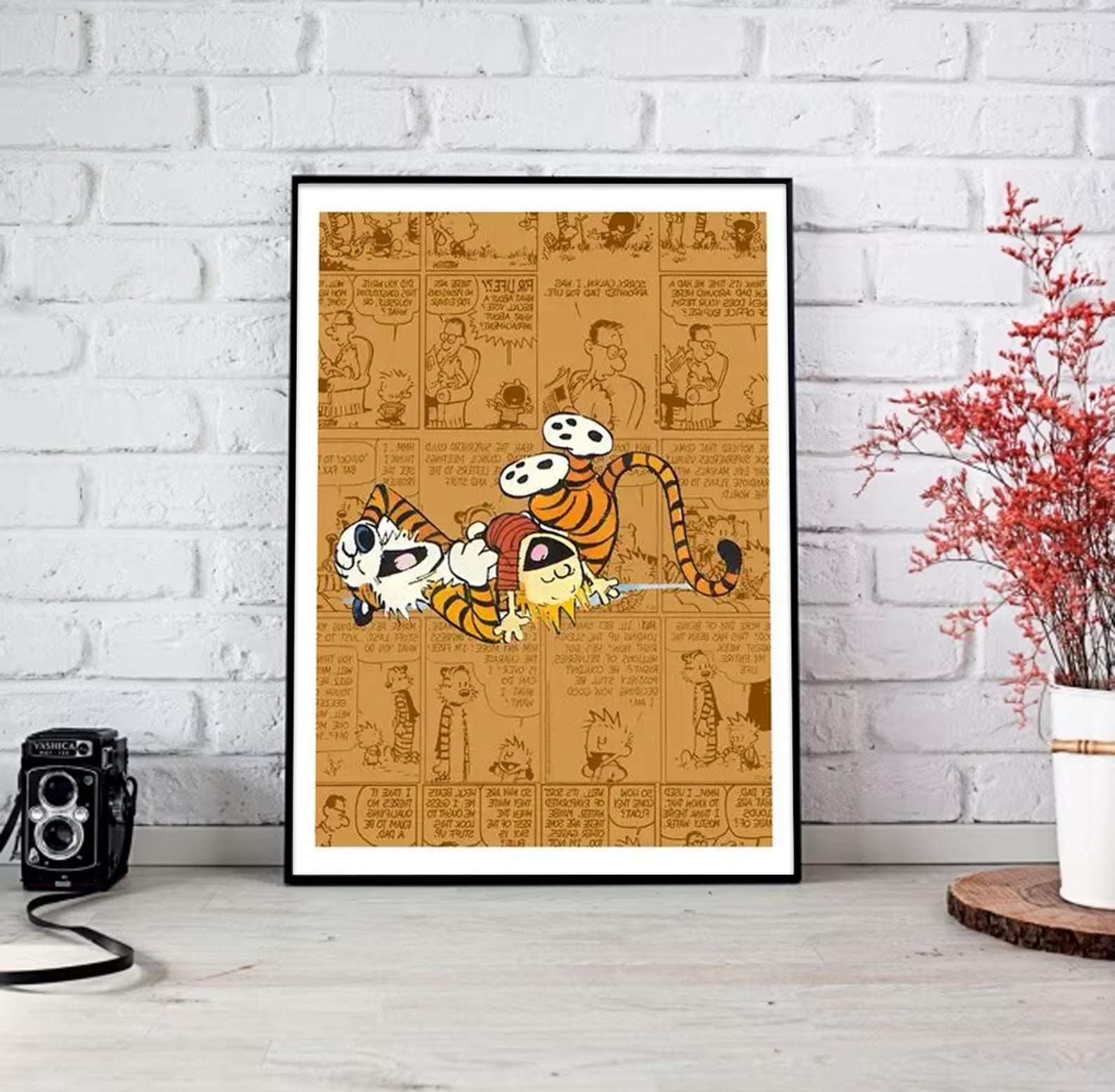 Cal.vin Hobbes Multiple Style Poster, Cute Comic Cartoon Poster, Calvin ...