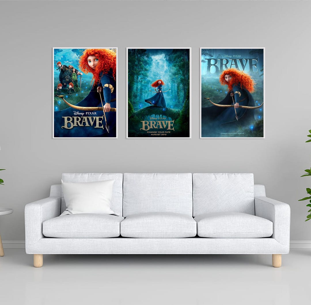 Brave Movie Classic Poster, Disneyland Princess Brave Poster, Matching ...