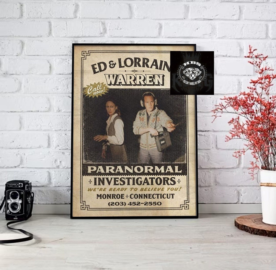 The Conjuring Horror Film Poster, the Warrens Investigators Lorraine ...