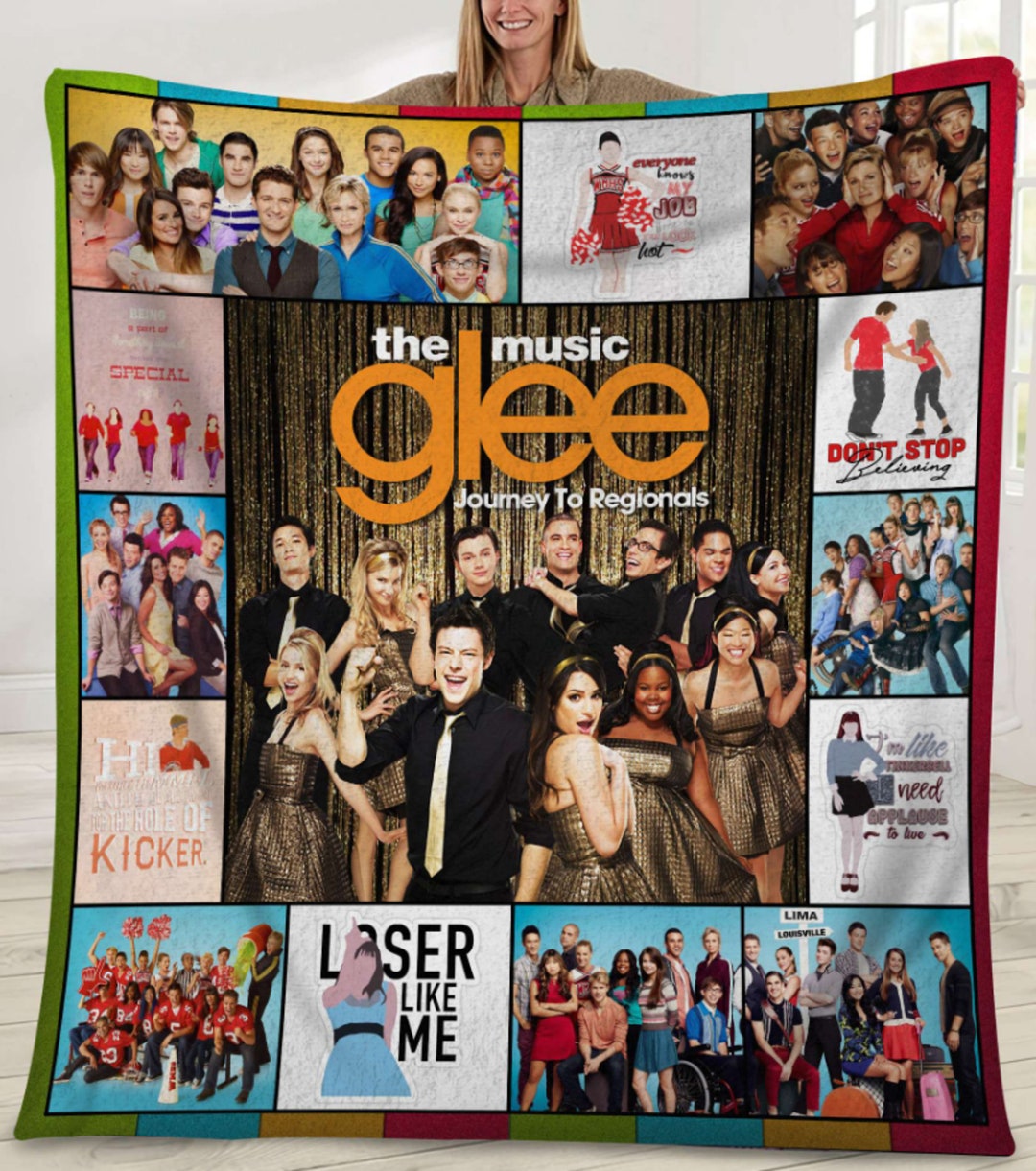 G L E E Musical TV Series Fleece Blanket, High School Club Movie Fleece ...