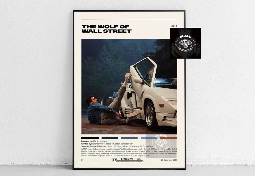 The Wolf of Wall Street Multiple Style Poster, the Wolf Vintage Retro ...