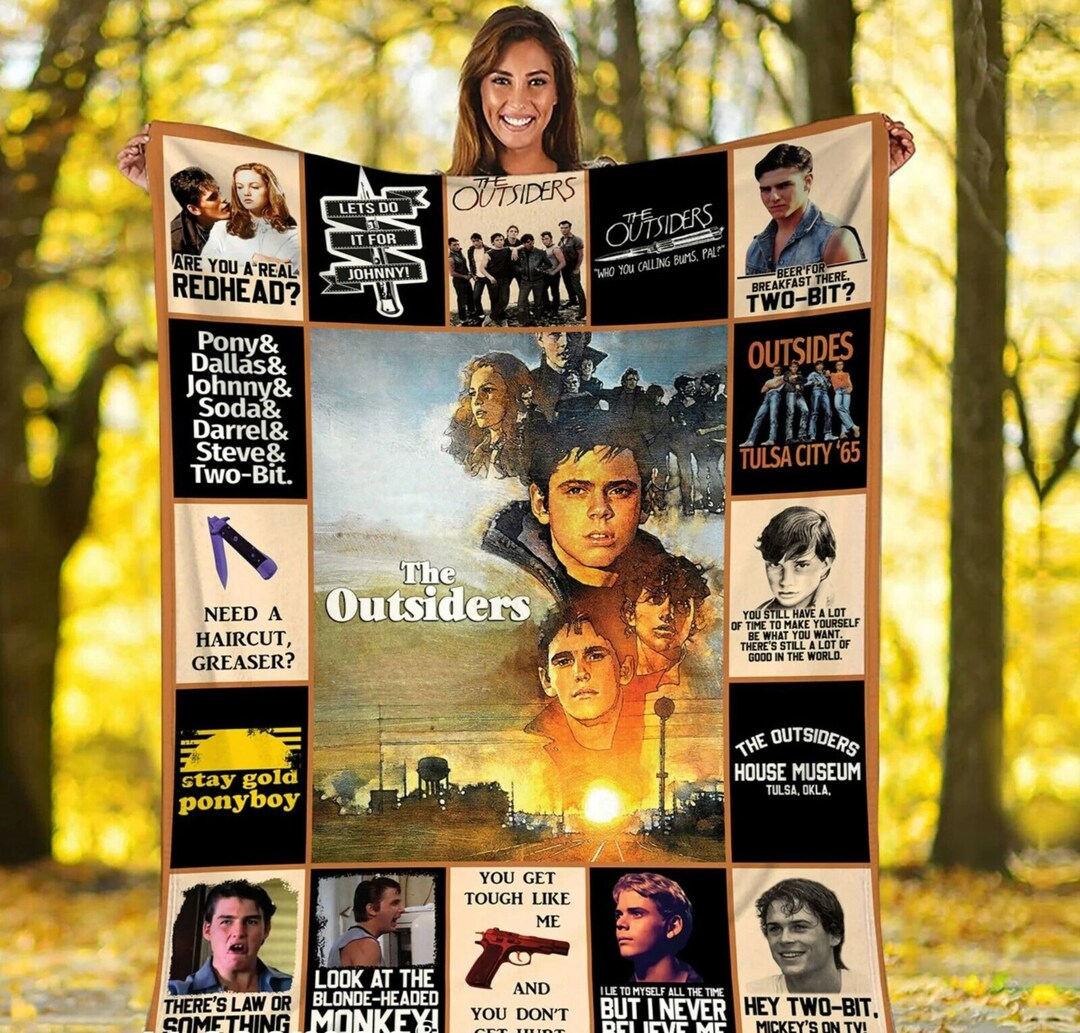 The Outsiders 80s Film Fleece Blanket, the Outsiders Vintage Blanket ...