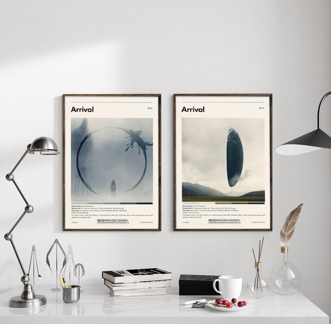 Custom Arrival 2016 Film Poster, Louise Banks, Ian Donnelly, Arrival ...