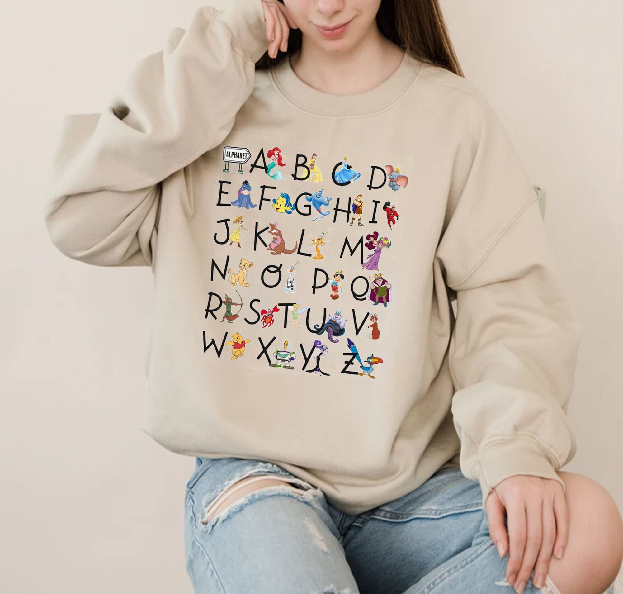 Disneyland Alphabet Characters From A to Z Cute Shirts, Disneyland ...