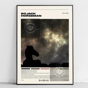 Bojack Movie Horseman Adult Animated Tv Series Minimalist Poster ...