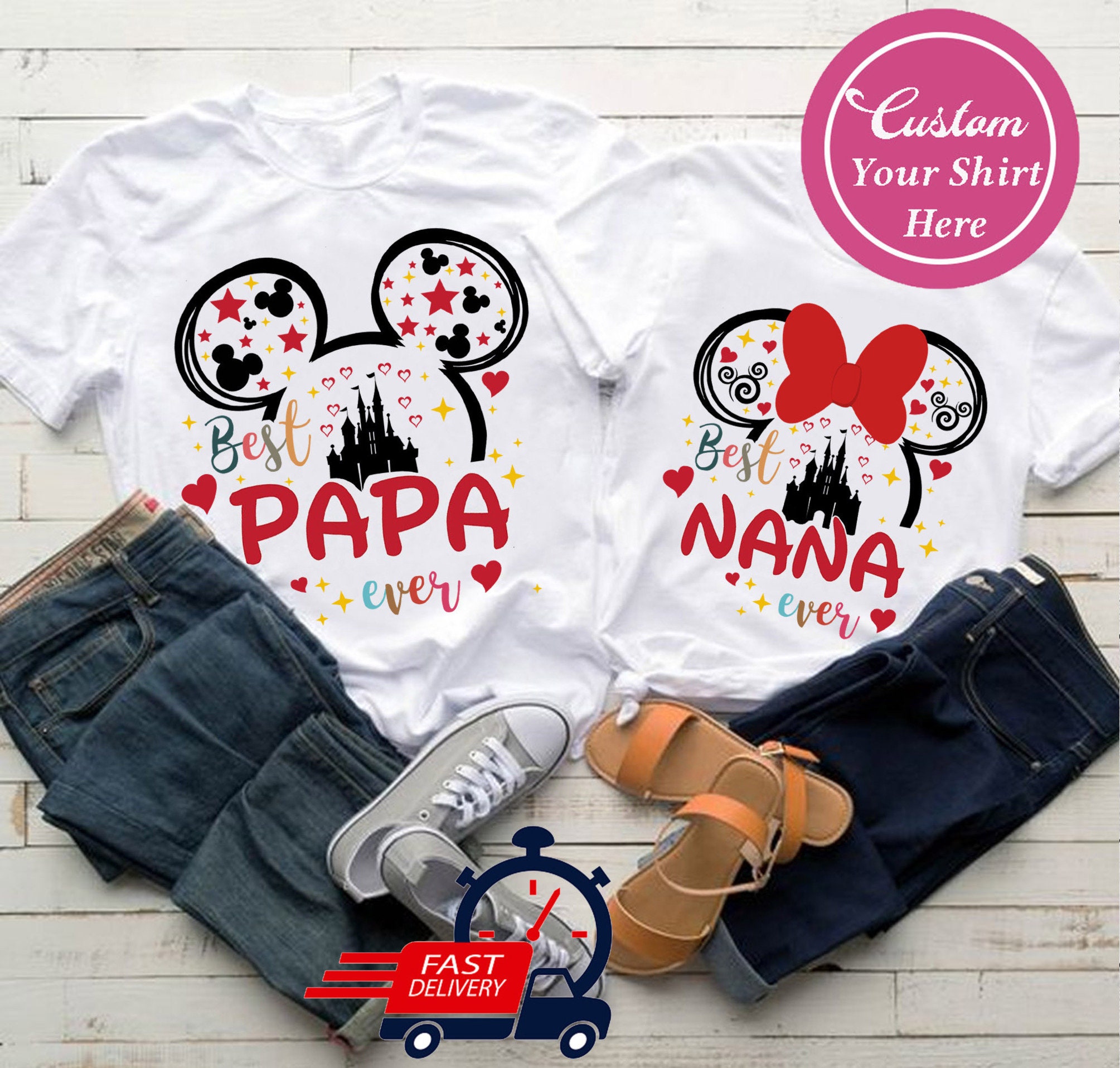Custom Best Nana Ever, Best Papa Ever, Custom Nana Mouse, Papa Mouse ...
