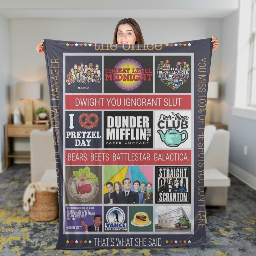 The Office Fleece Blanket, the Office Funny Blanket, Michael Scott ...