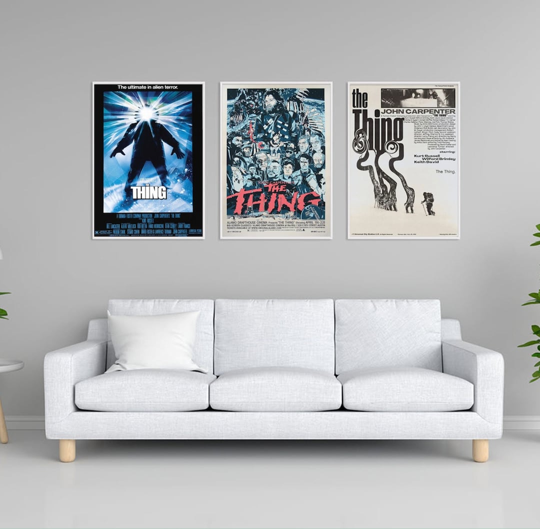 The Thing 80s Movie Series Poster, the Thing Retro Poster, the Thing ...