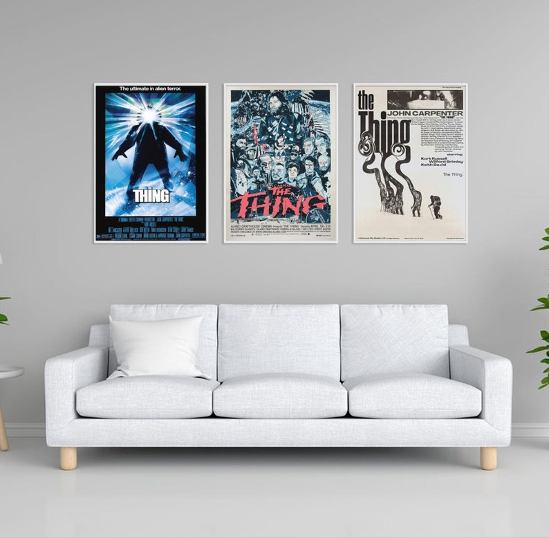 The Thing 80s Movie Series Poster, the Thing Retro Poster, the Thing ...