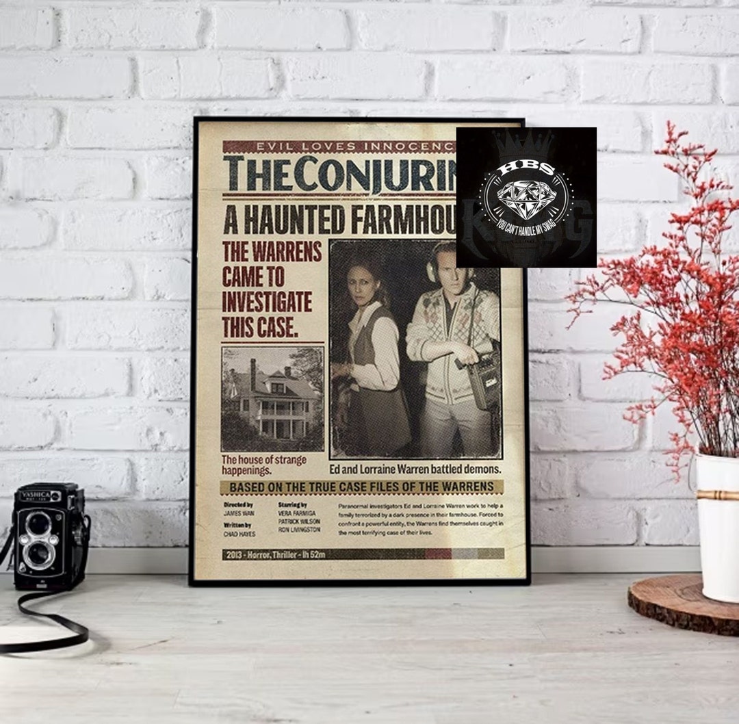 The Conjuring Horror Film Poster Perron Family the Warrens Vintage ...