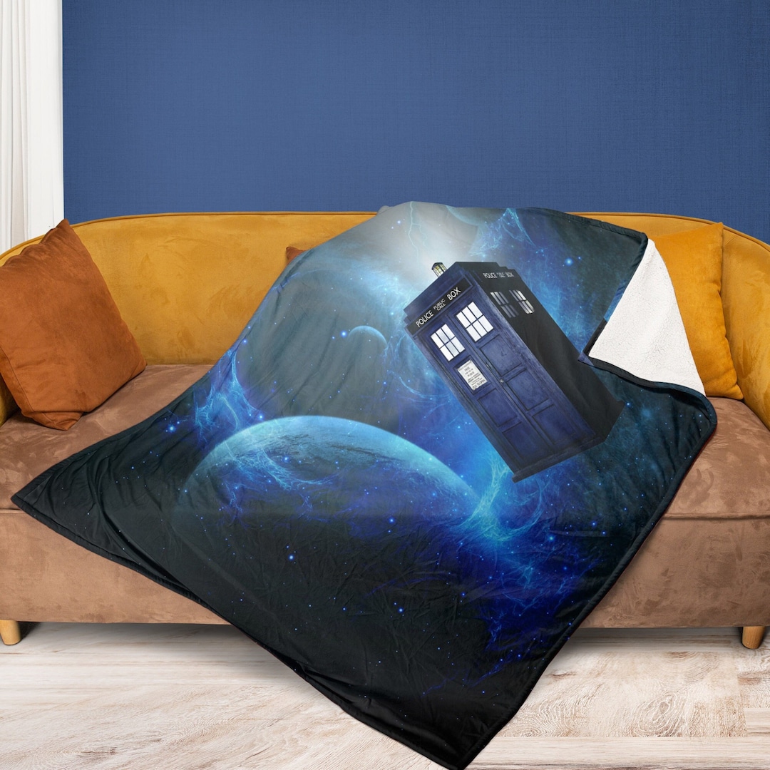 Doctor Who TARDIS Fleece Blanket, Doctor Who Tv Series Time and Space ...