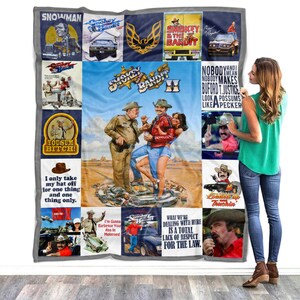 Smokey Movie and the Bandit Fleece Blanket, Smokey the Bandit Retro 70s ...