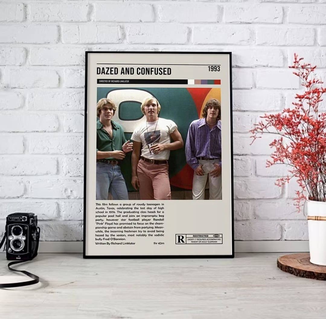 Dazed and Confused Poster, David Wooderson, Ron Slater Mitch Kramer ...