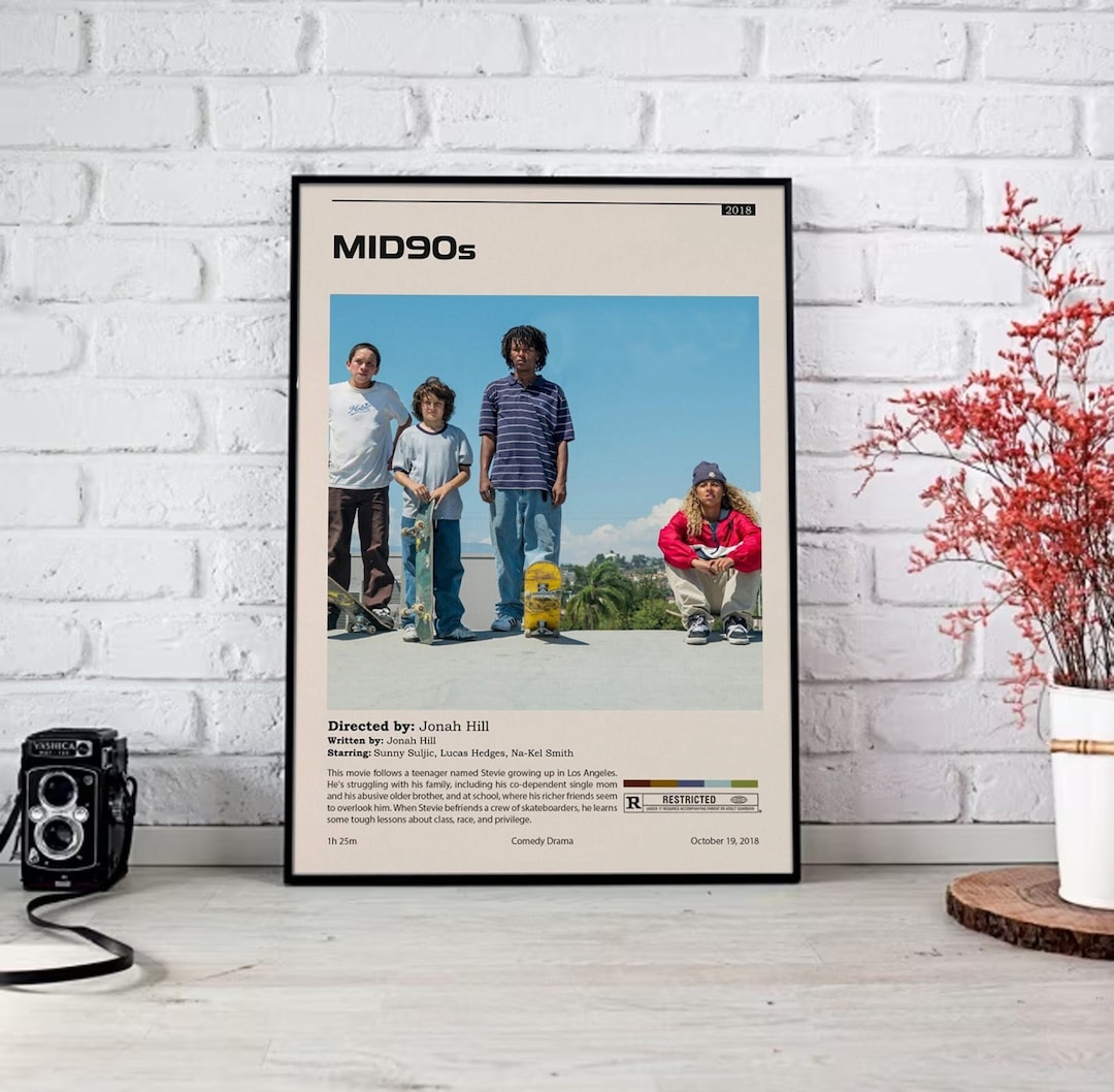 Mid90s Film Poster, Mid90s Minimalist Poster, Mid90s Vintage Retro Art ...