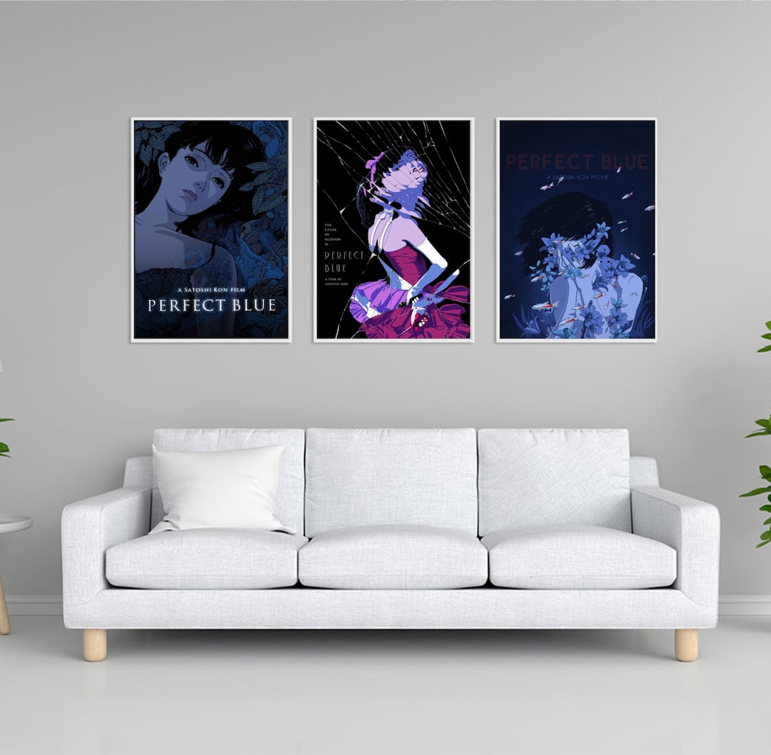 Perfect Movie Blue Anime Film Canvas Poster, Blue Mima, Retro Vintage ...