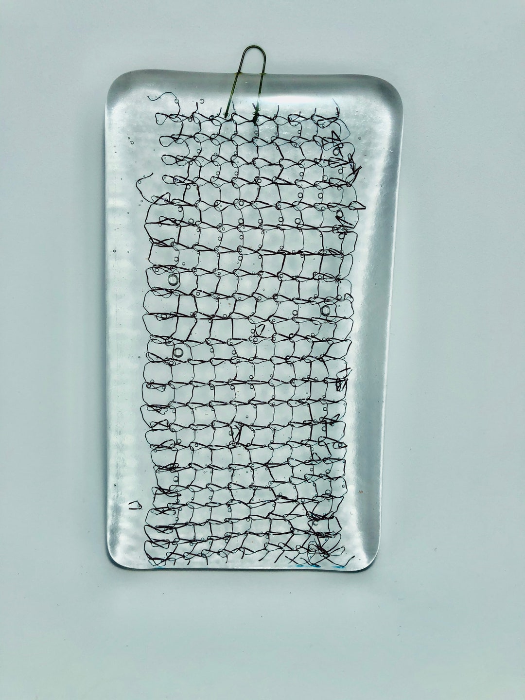 Copper Wire Mesh Fused Together in Glass Sun Catcher - Etsy