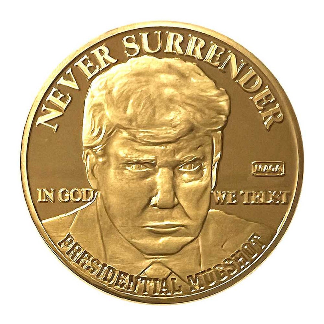 Trump Mugshot Golden Proof Coin - 1 Ounce & 39mm - MAGA Privy Mark - Etsy