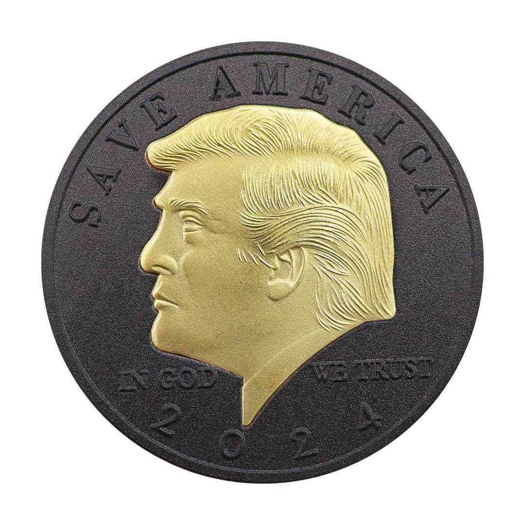 Trump 2024 Black and Gold Coin - Etsy