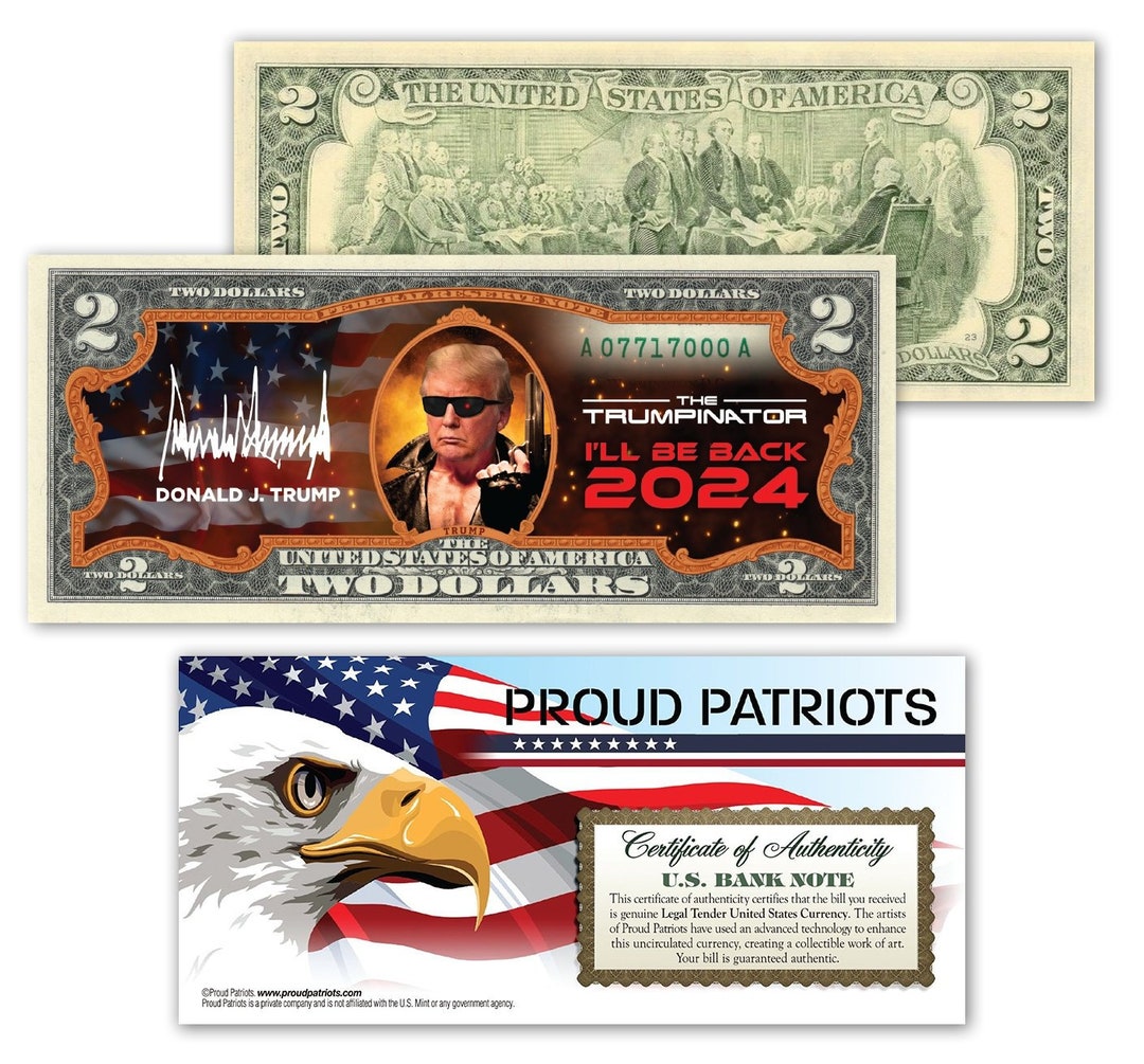 Trumpinator - Genuine Legal Tender U.S. 2 Bill - Etsy