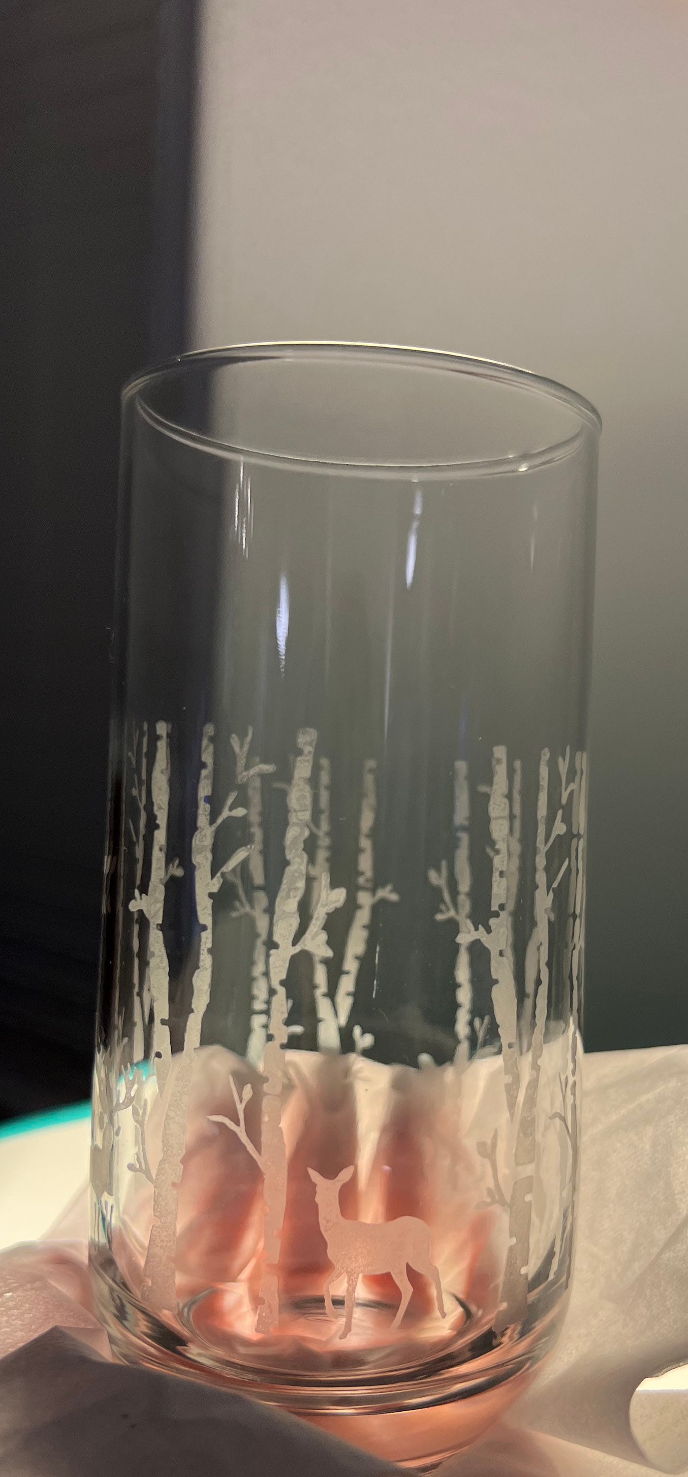 Etched Drinking Glass - Etsy
