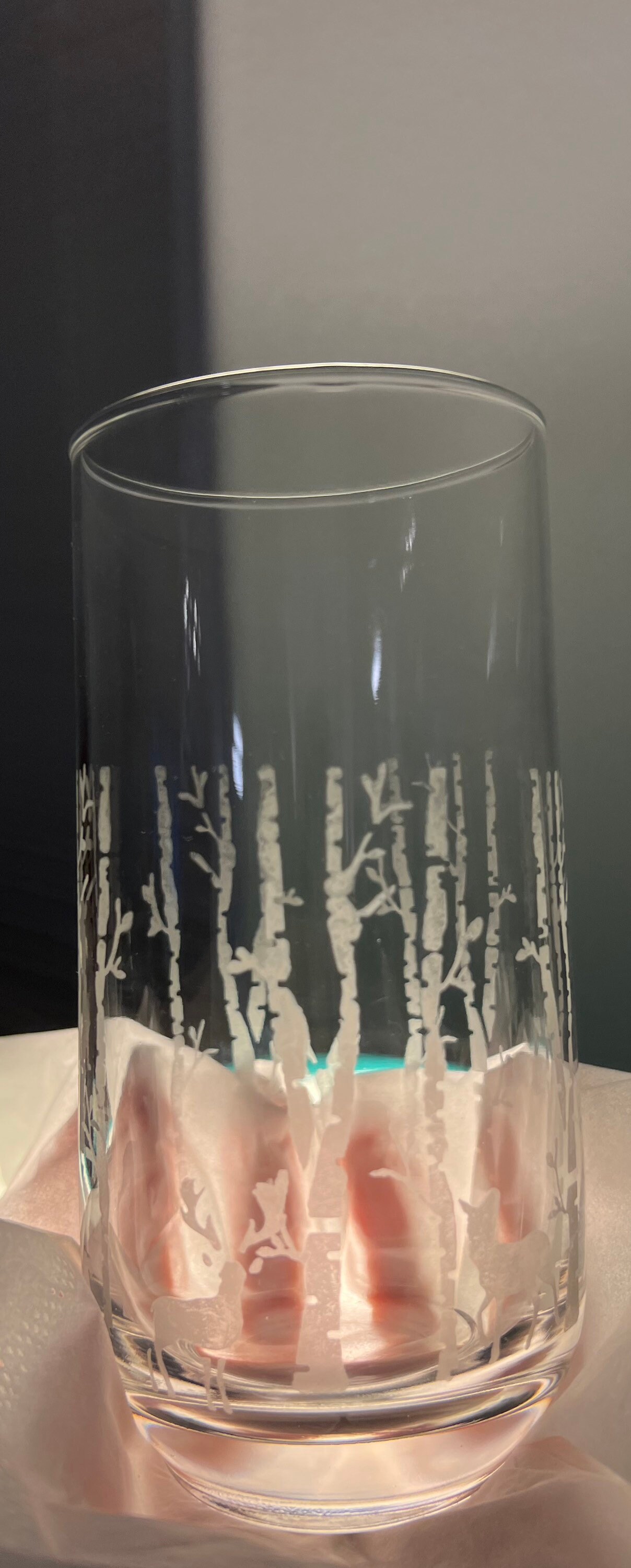Etched Drinking Glass - Etsy