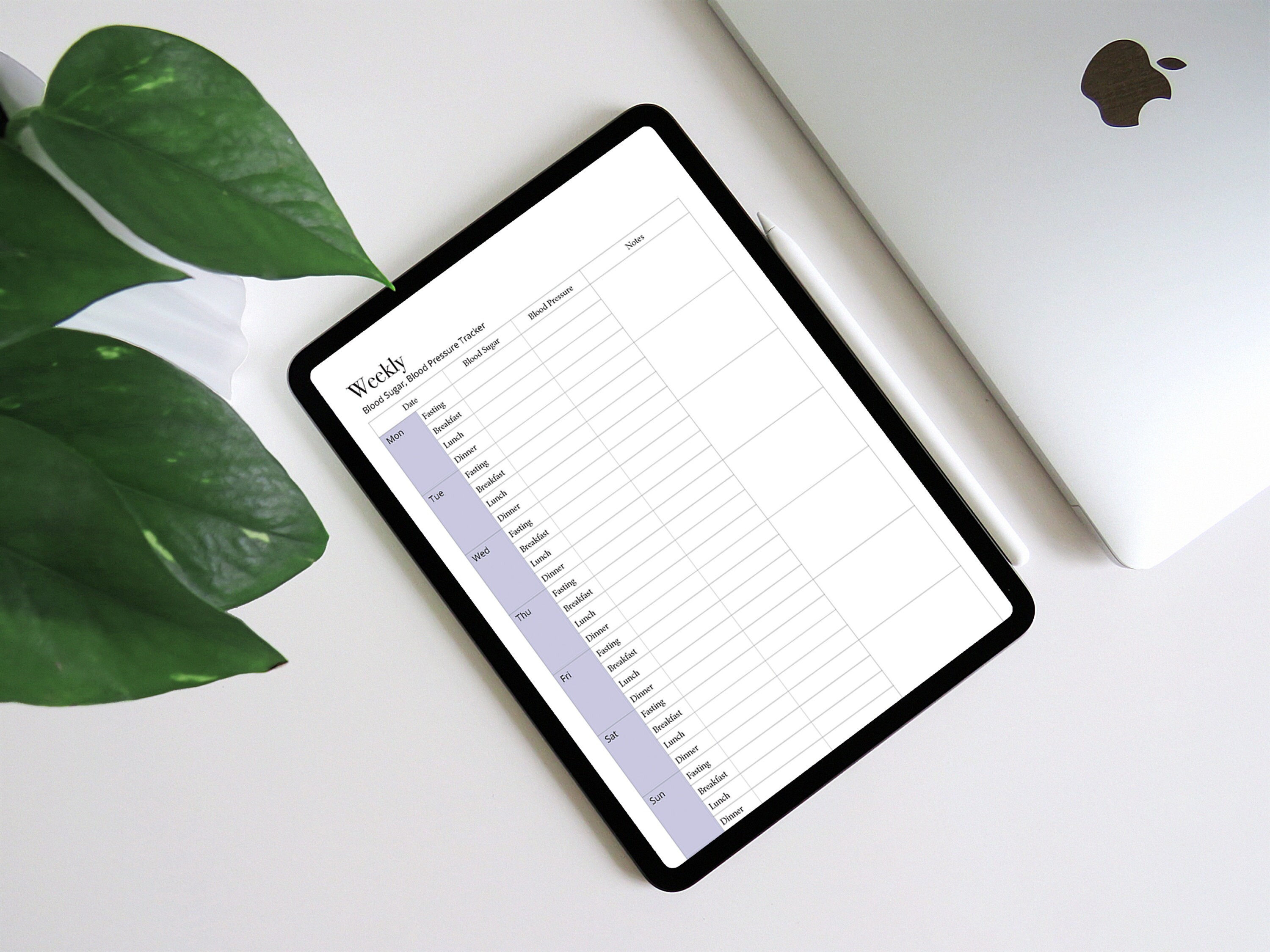 Diabetes Log, Weekly Blood Glucose Tracker, Blood Pressure Log Book ...