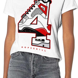 Red Cement 4S Dopeskill Unisex Shirt No.4 Graphic - Etsy