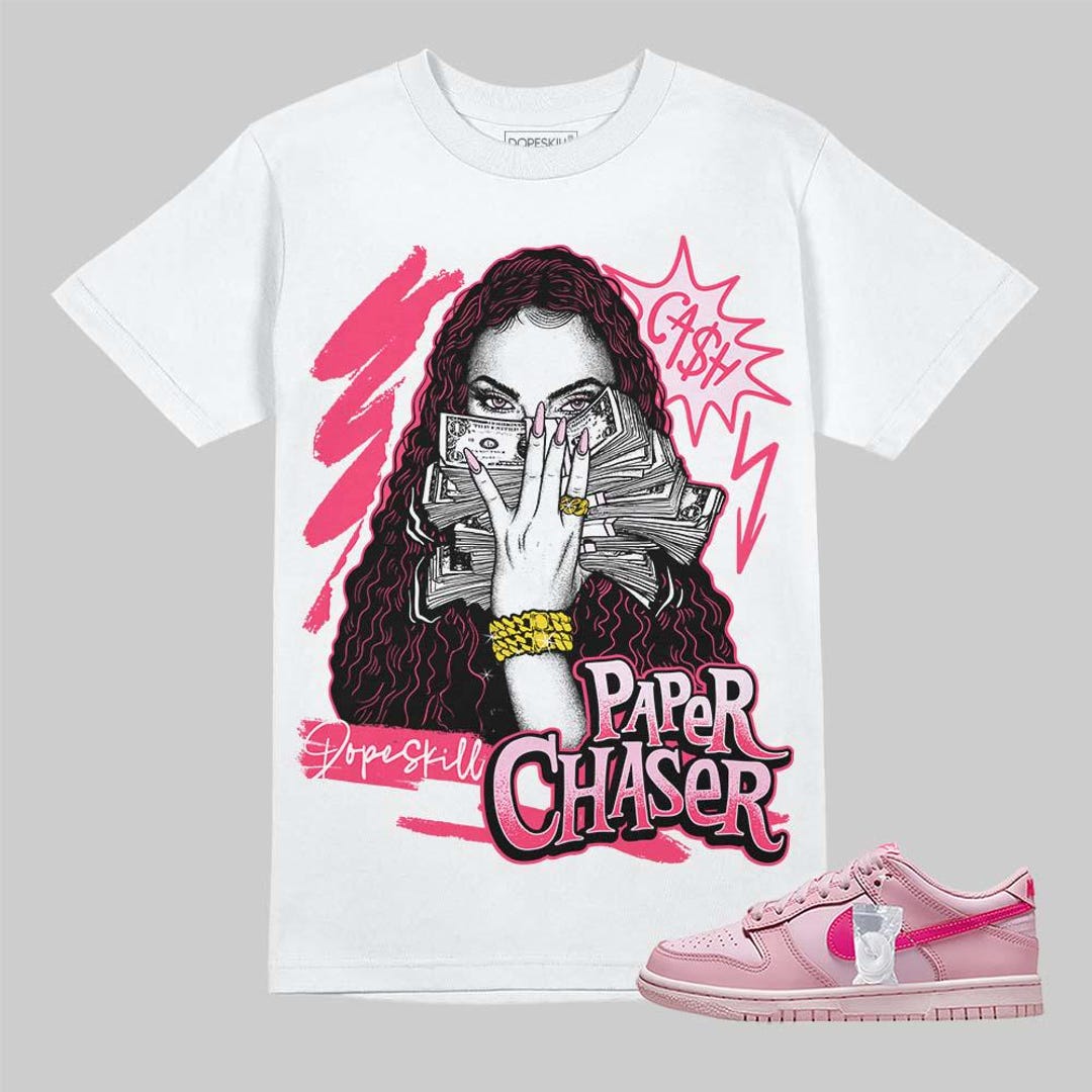 Streetwear Graphic Tee, Triple Pink Dunks Unisex Graphic Tshirt ...