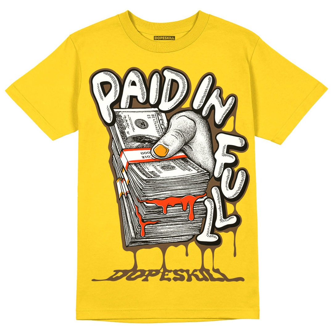 Yellow Ochre 6s Dopeskill Unisex Shirt Paid in Full Graphic Yellow ...