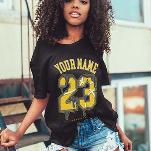Customized Name Number No. 23 Unisex Shirt Match Jordan 4 - Etsy