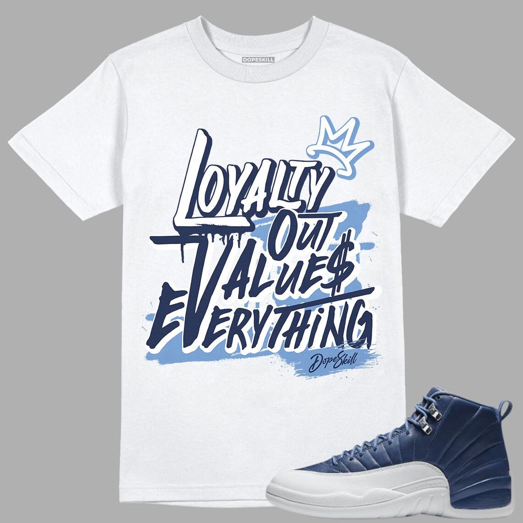 NEW L Unisex Shirt Match Jordan 12 Indigo - Etsy